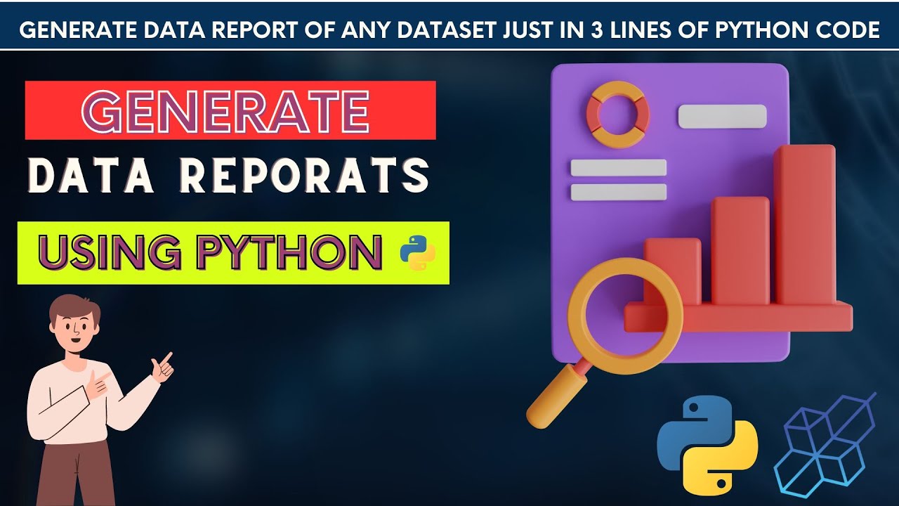 Generate Data Report of any Dataset just in 3 lines of Python code