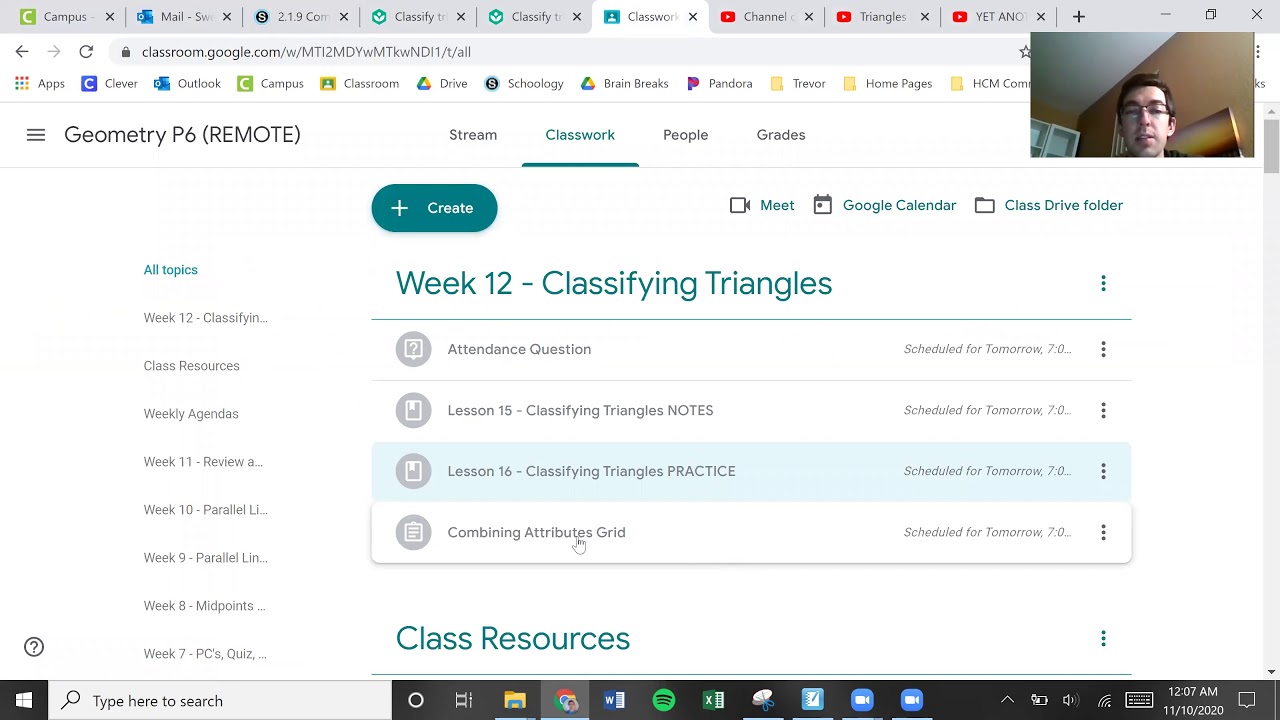 Lesson 16 - Classifying Triangles PRACTICE