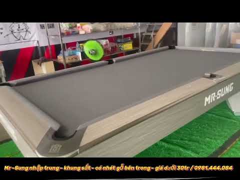 Bàn Bi-A mr sung nhập trung - khung sắt / cho anh trai CLB mr sung/ 0981.444.084