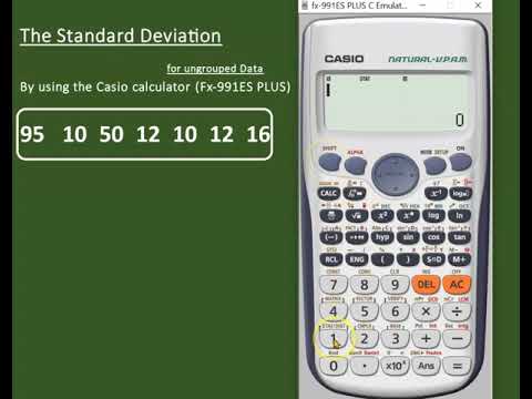 Standard Deviation and Variance for Ungrouped Data with Casio calculator (Fx-991ES PLUS)