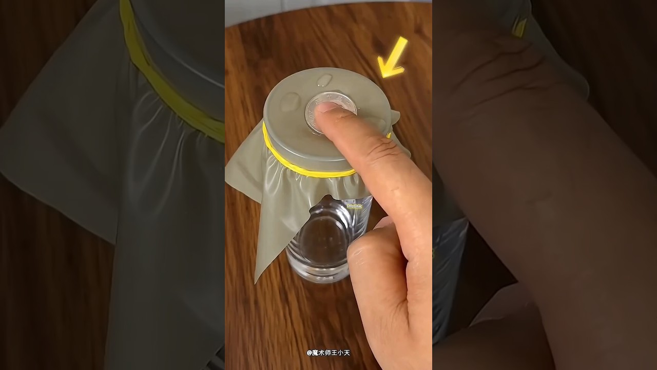 Koin Ini Tembus Plastik Tanpa Robek, Ternyata Begini Rahasianya! #shorts  #viral  #fyp