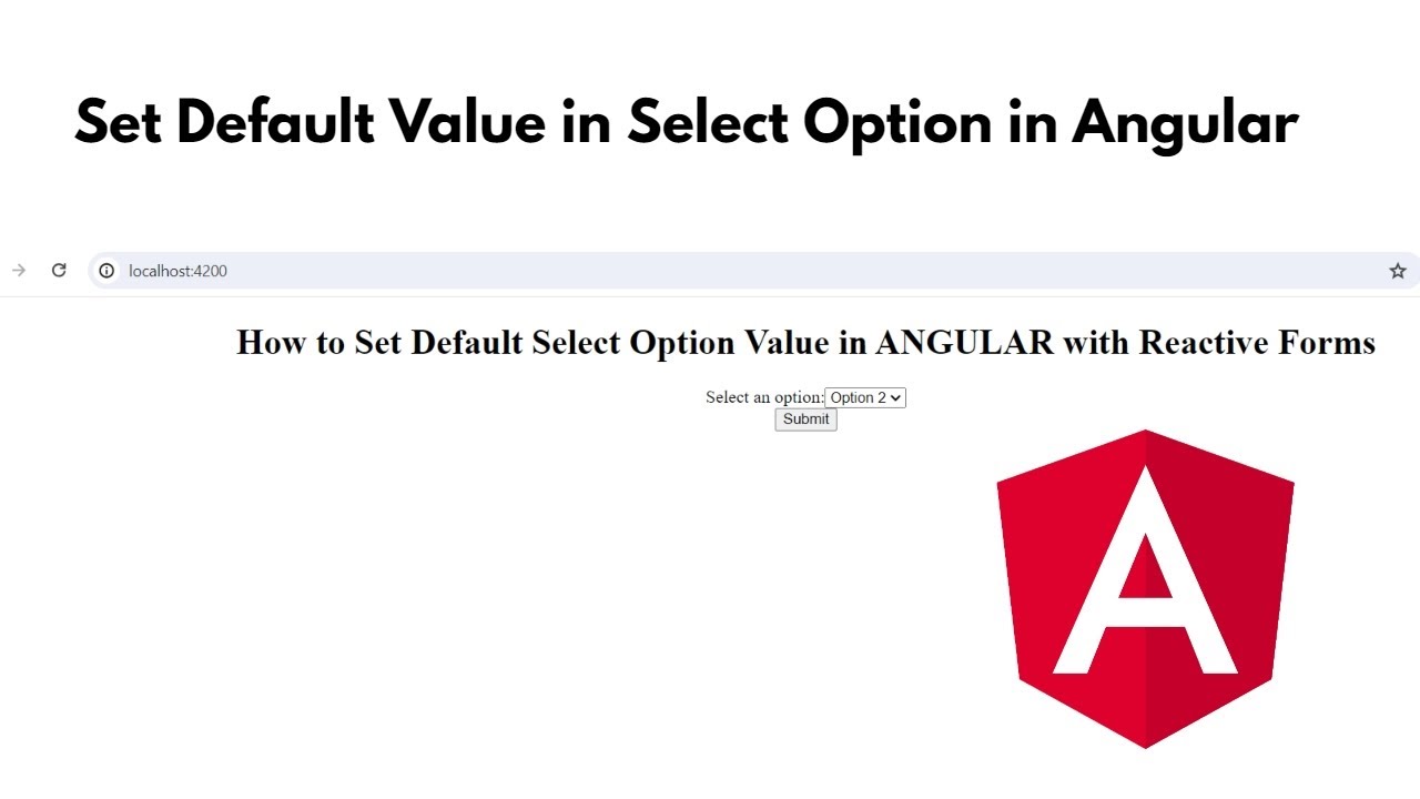 Set Default Value in Select Option in Angular