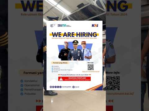 Info Rekrutmen KAI untuk SLTA, D3, S1/D4 melalui e-recruitment.kai.id
