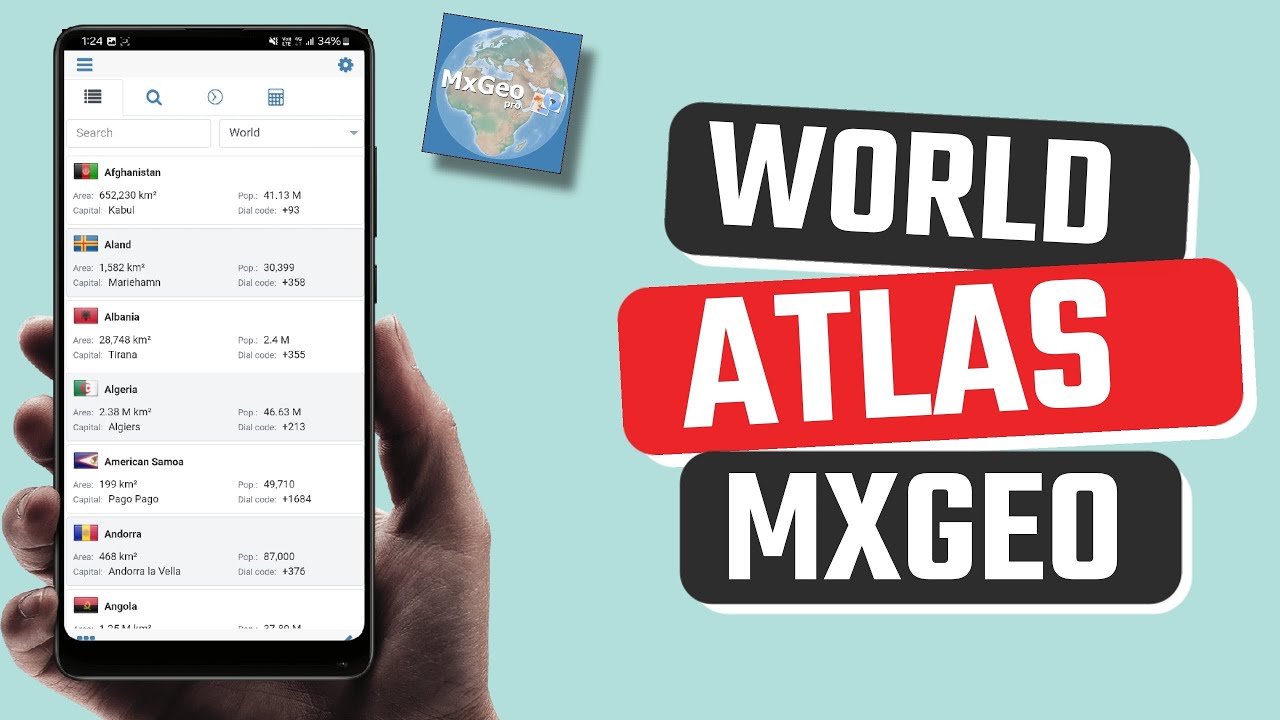 Best World Atlas MxGeo app for Android
