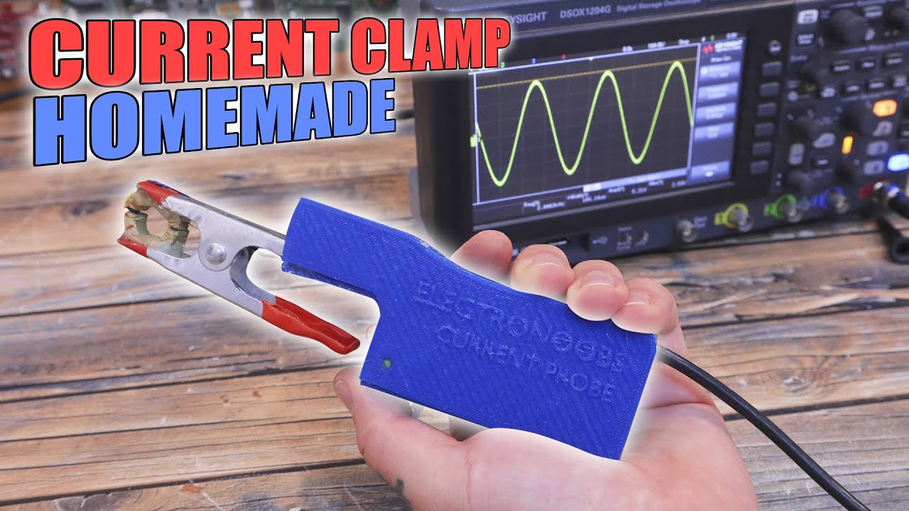 Homemade DC/AC Oscilloscope Current Clamp | Hall Sensor + Ferrite Core