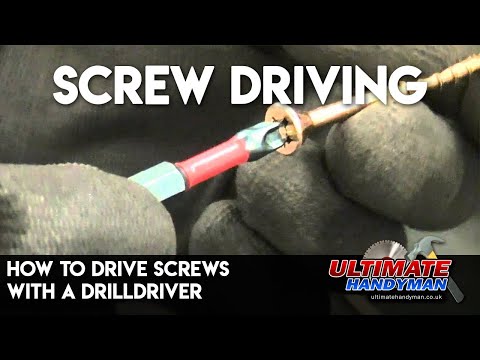 How to drive screws with a drill/driver