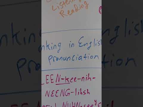 How to Link the Phrase "Linking in English Pronunciation"?