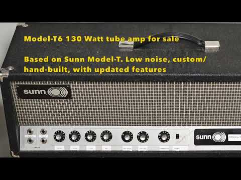 Sunn Model T6 hand-built, custom designed 130W bass tube amp | Reverb