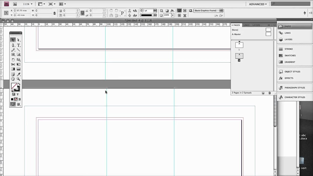 Indesign A4 folded to DL and Low Resolution PDF with fold marks