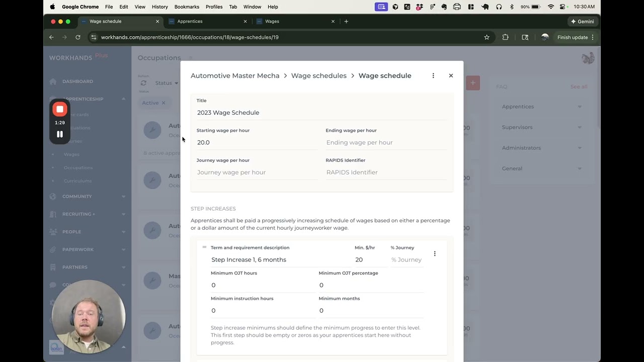 Track Apprentice Wage Schedules and Progression with WorkHands