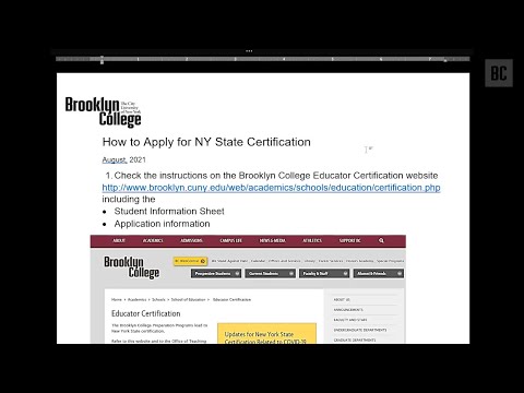 Applying for New York State Certification | School of Education