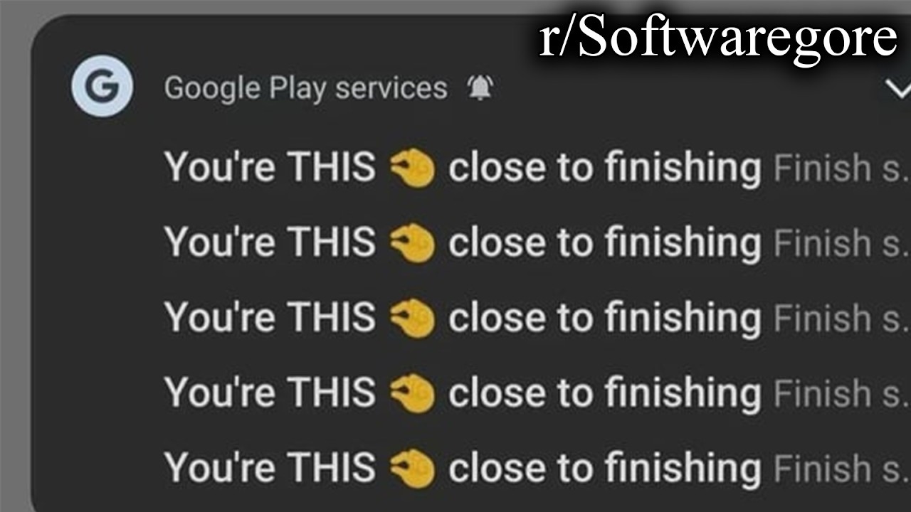 r/Softwaregore | 🤏