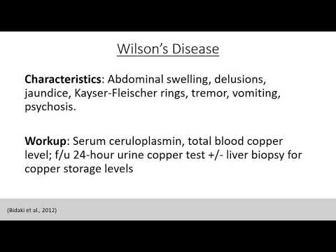 5.1 - Psychosis - Diagnosis and Differential Diagnosis - Secondary