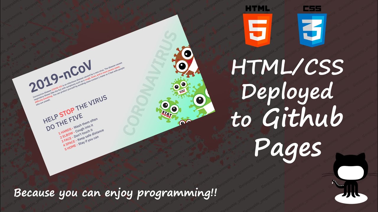 Learning - HTML/CSS And Deploy to Github Pages