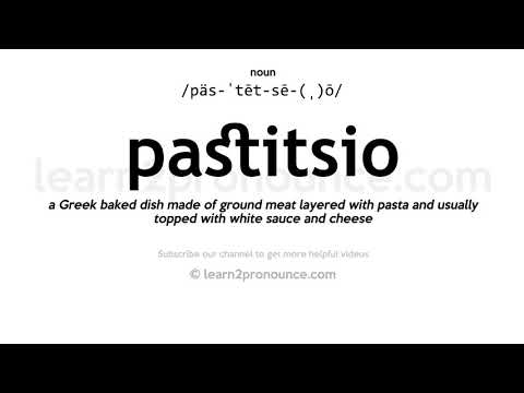 How to pronounce Pastitsio | English pronunciation
