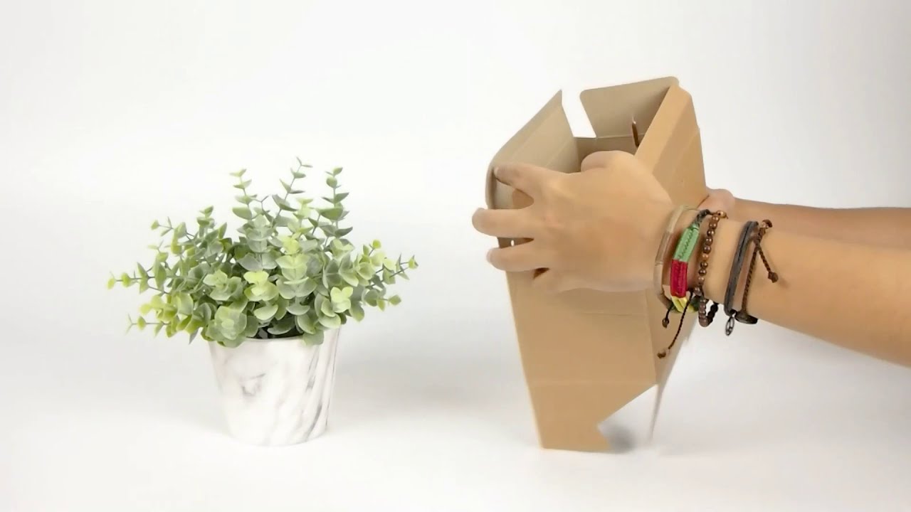 Brown Kraft Paper Box Folding Tutorial | A Perfect Paper Box