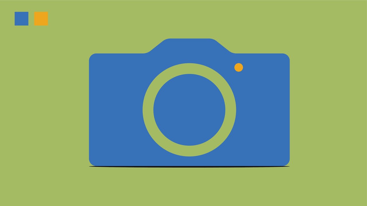 Camera icon vector art design very easy