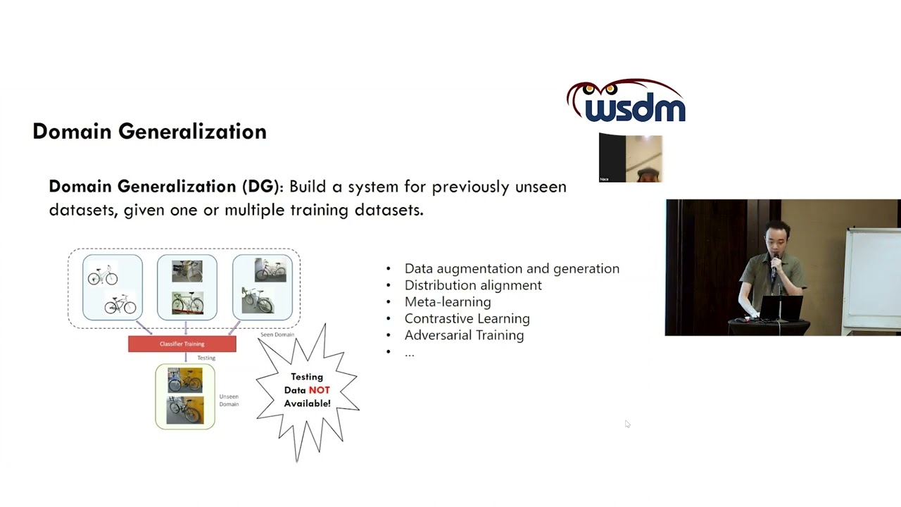 WSDM-23 Tutorials: A Tutorial on Domain Generalization