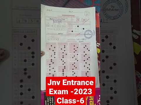 Jnv Entrance Exam -2023 Class-6 #omrsheet #omrsheetkaisebhare #jnv #exam #paper #paper2023 #jnvexam