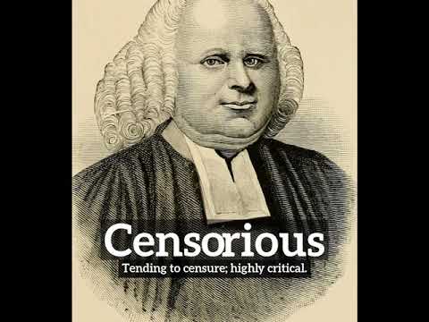 What is Censorious? | How to Say Censorious in English? | How Does Censorious Look?