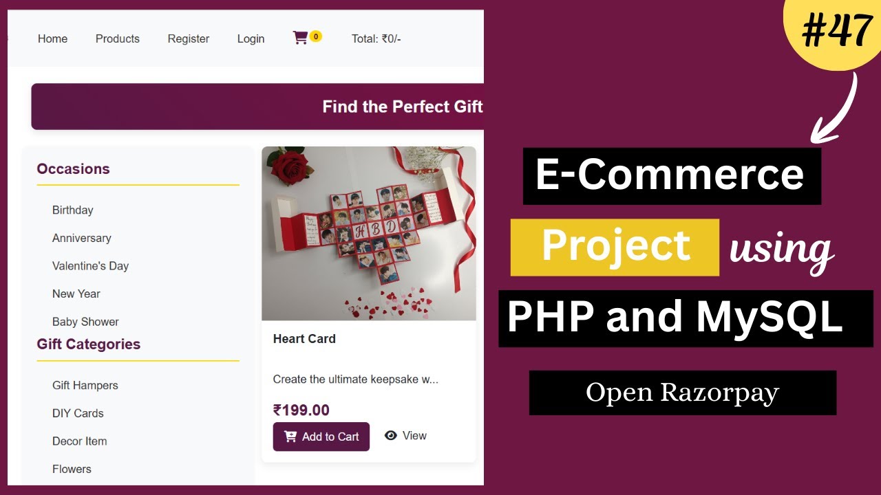 E-Commerce Website Project Using PHP & MySQL | Admin & User Panel | Open Razorpay - 47