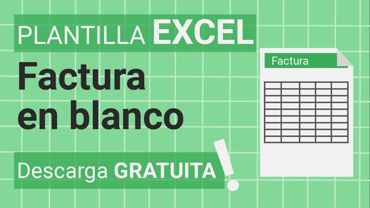 Plantilla de factura en blanco [Descarga GRATIS]