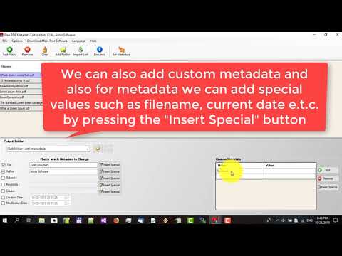 How to batch edit PDF metadata with Free PDF Metadata Editor