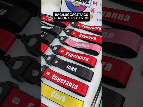 BAG/LUGGAGE TAGS PERSONALIZED Contact us on facebook IVEM Digital Printing Services for inquiries.