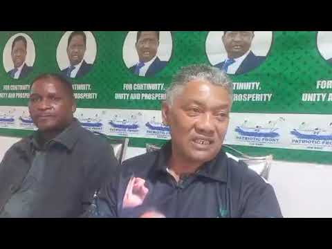 Patriotic Front and Tonse Alliance Council of Leaders holds a press briefing.