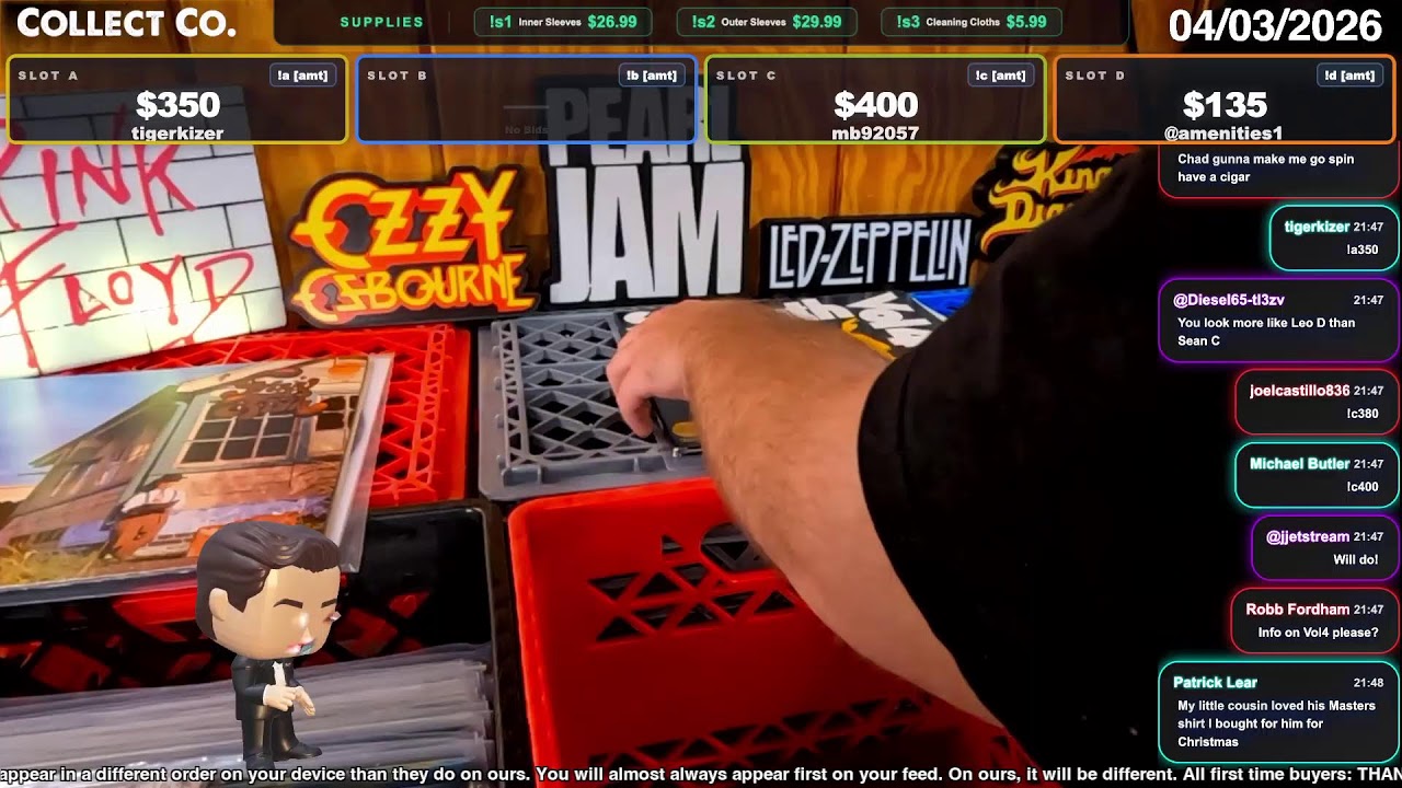 LIVE Vinyl Record Sale (Friday, 04/03/2026)