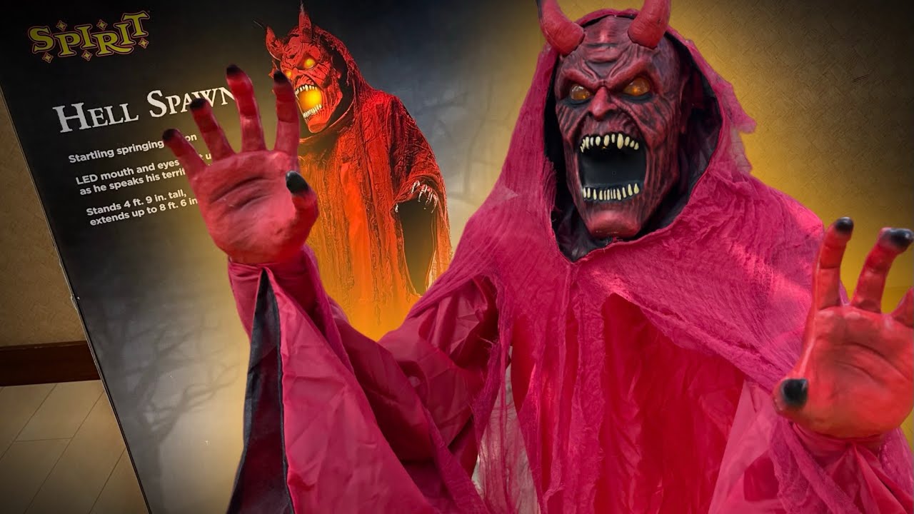 Spirit Halloween - Hell Spawn Unboxing/Setup | 2023 Jumpscare Animatronic 🎃 👻