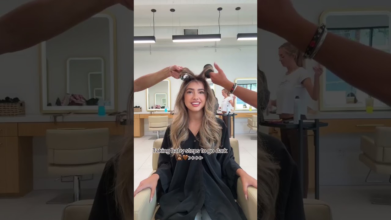 Such a perfect color for @??? 🤎🤎 @Venice✨ @hairbyjessr @katemariehair @Lily Makeup by the best