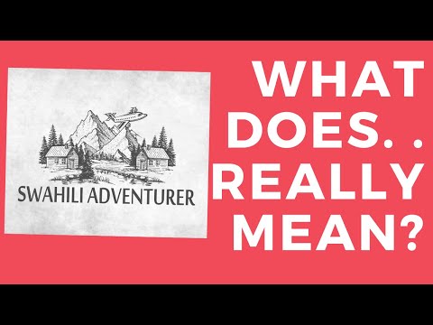 What Does " Acha " Really Mean? | Swahili Vocabulary