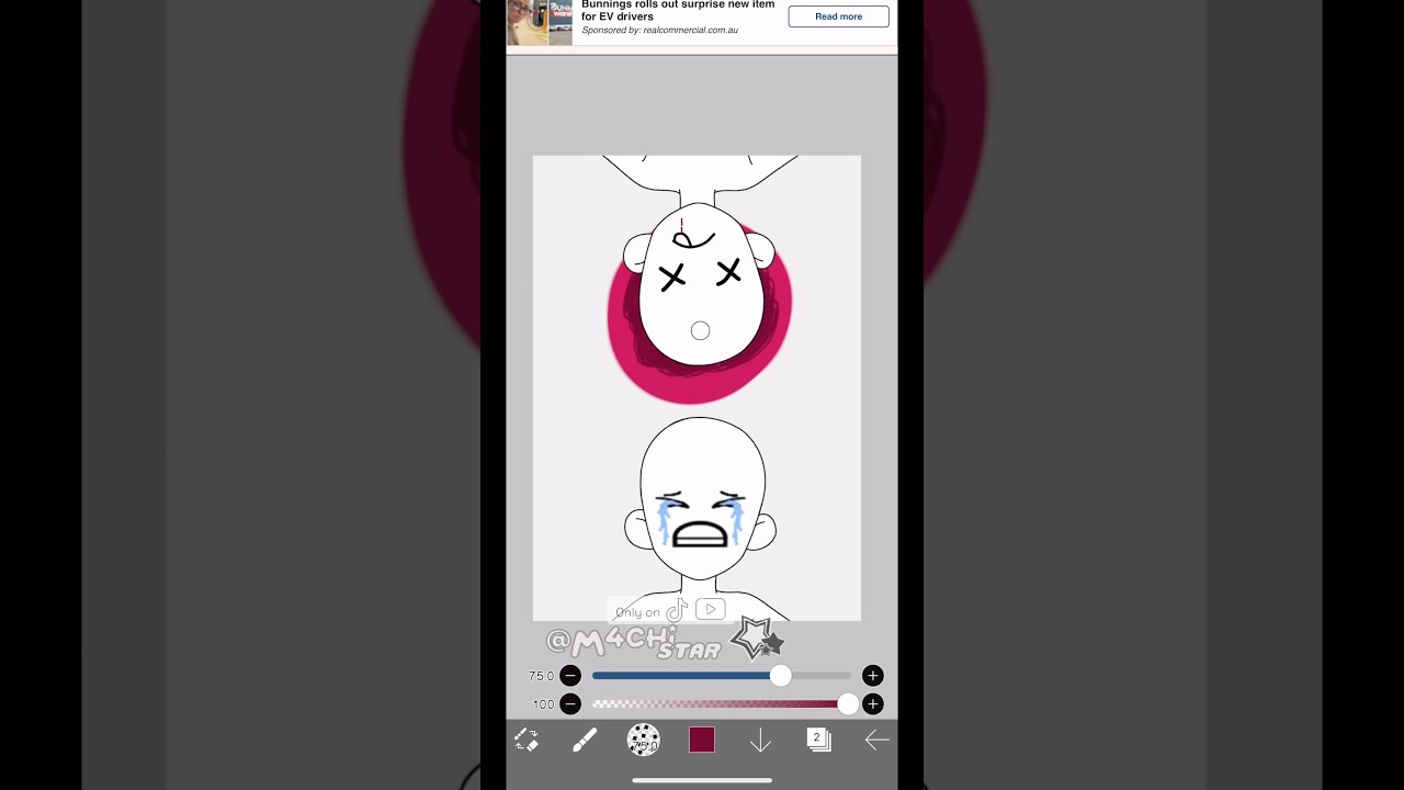 Cool tutorial🩸‼️TW FAKE BLOOD‼️#art#ibispaintx#blowup#dontflop#drawing#fyp#shorts#artist#tutorial