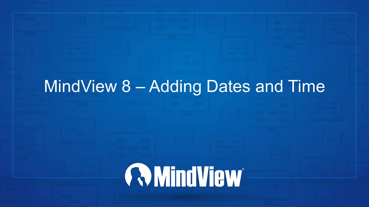 MindView 8 - Adding Dates and Times To Your Mind Map