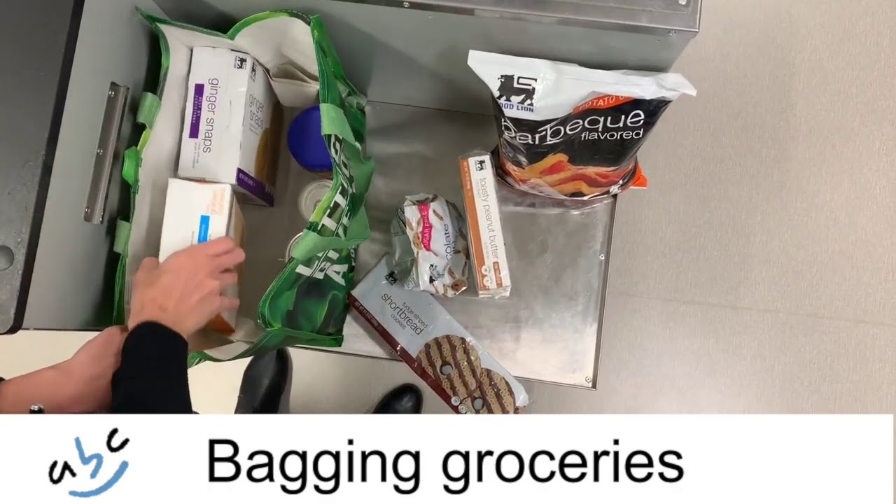 Bagging groceries- Video Model