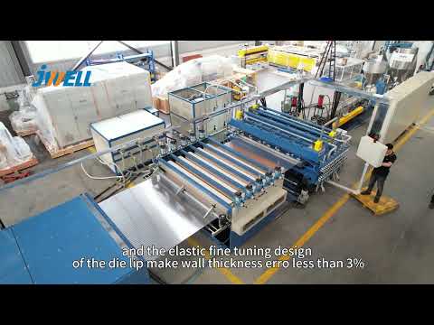 PC Sun Panel Production Line #pc #hollowsection #plastic #extruder