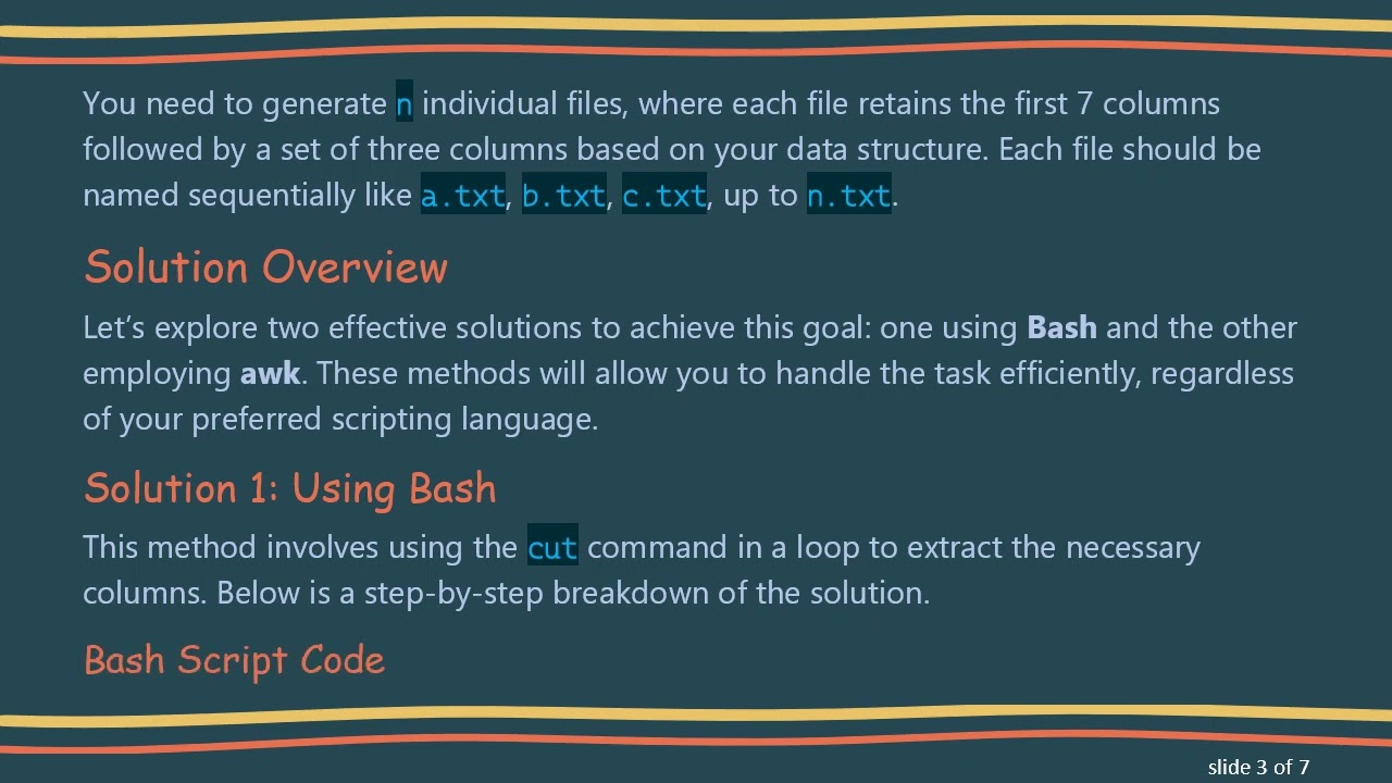 Splitting Huge Data Files into Individual Files with Python or Bash