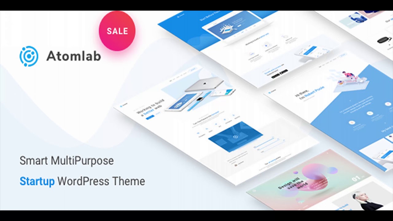 Atomlab - Multi-Purpose Startup WordPress Theme | Themeforest Website Templates and Themes