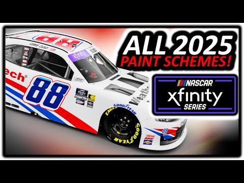 ALL 2025 NASCAR XFINTY SERIES PAINT SCHEMES!!!