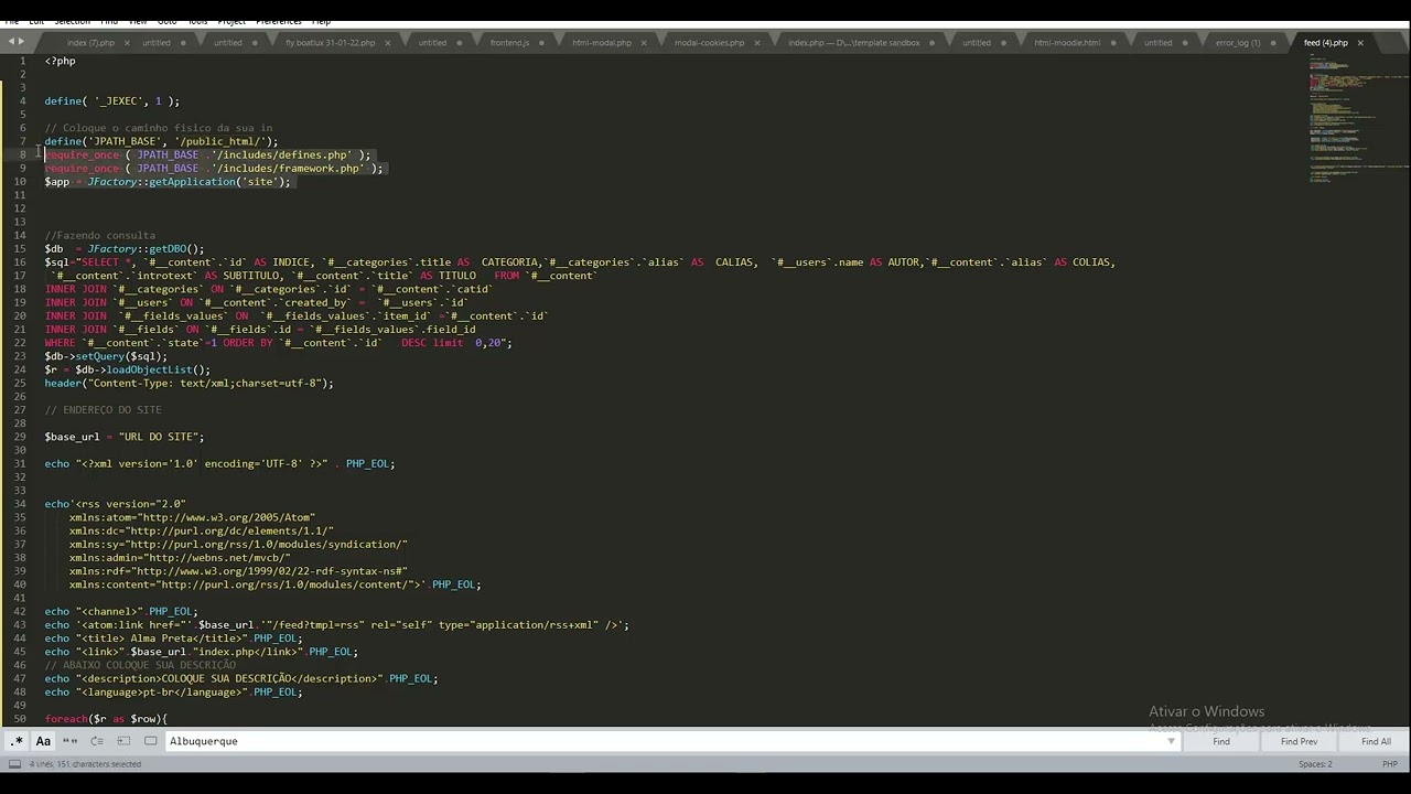 SCRIPT FEED PARA JOOMLA no formato correto - SCRIPT FEED TO JOOMLA in ...