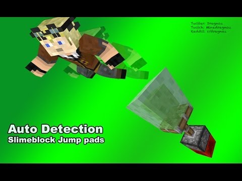 Quick minigame: auto detect slimeblock Jump Pads Minecraft Map