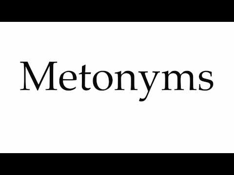 How to Pronounce Metonyms