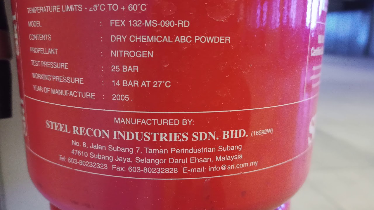 ABC Fire Extinguisher 9KG
