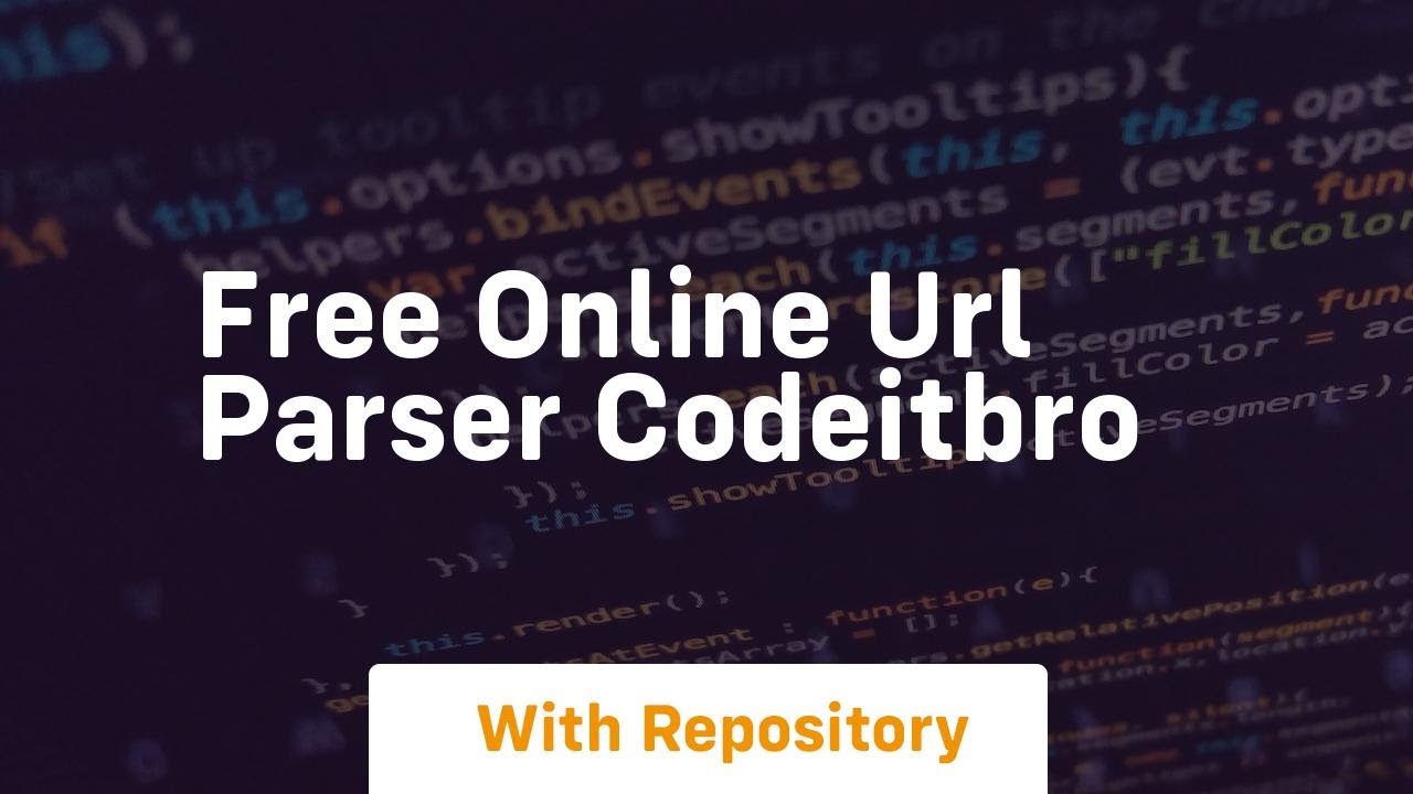 Free Online URL Parser CodeItBro