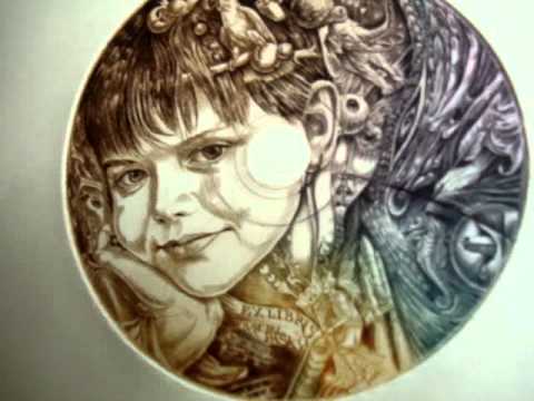 printing from CD cover engraved plate/ Tlač z CD dosky