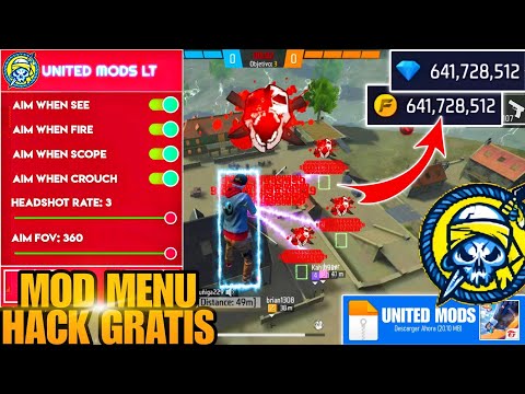🔥 NUEVO MOD MENU FREE FIRE HACK 2025 📲 Auto Headshot, Diamantes, Antiban + Config Total 💥