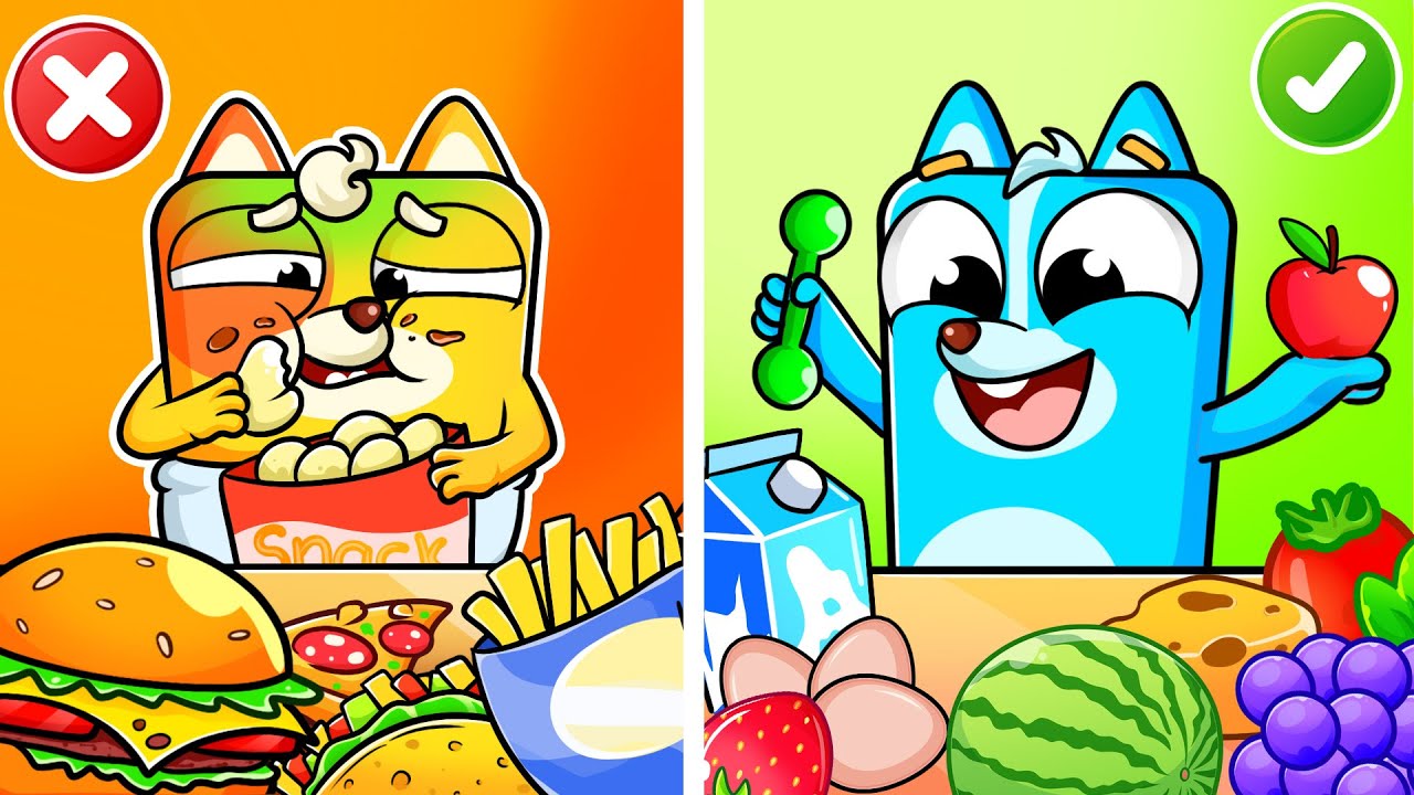 Comida Saludable vs Comida Chatarra🥦🍔 |  Canciones infantiles | Baby Ringo Español
