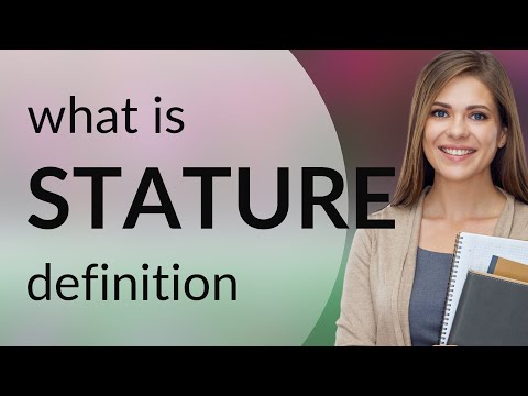Stature • definition of STATURE