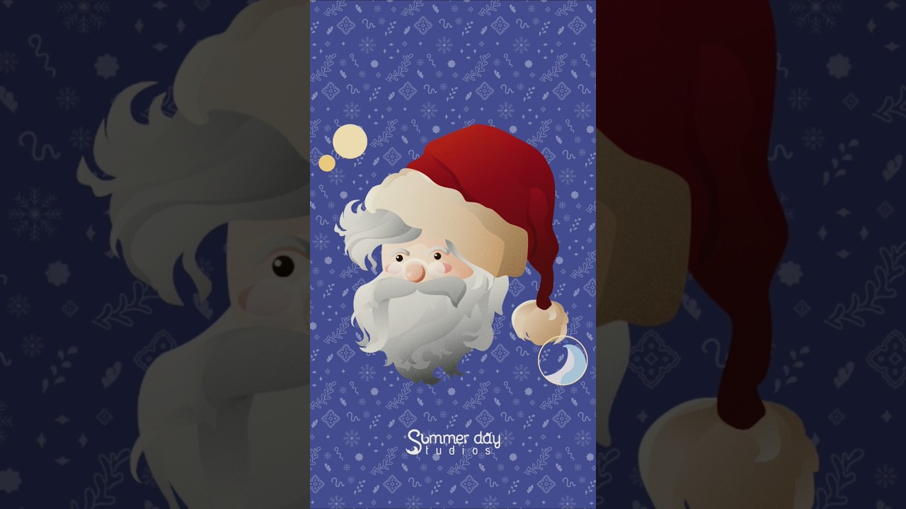 An Easy Santa Claus Sketch Vector